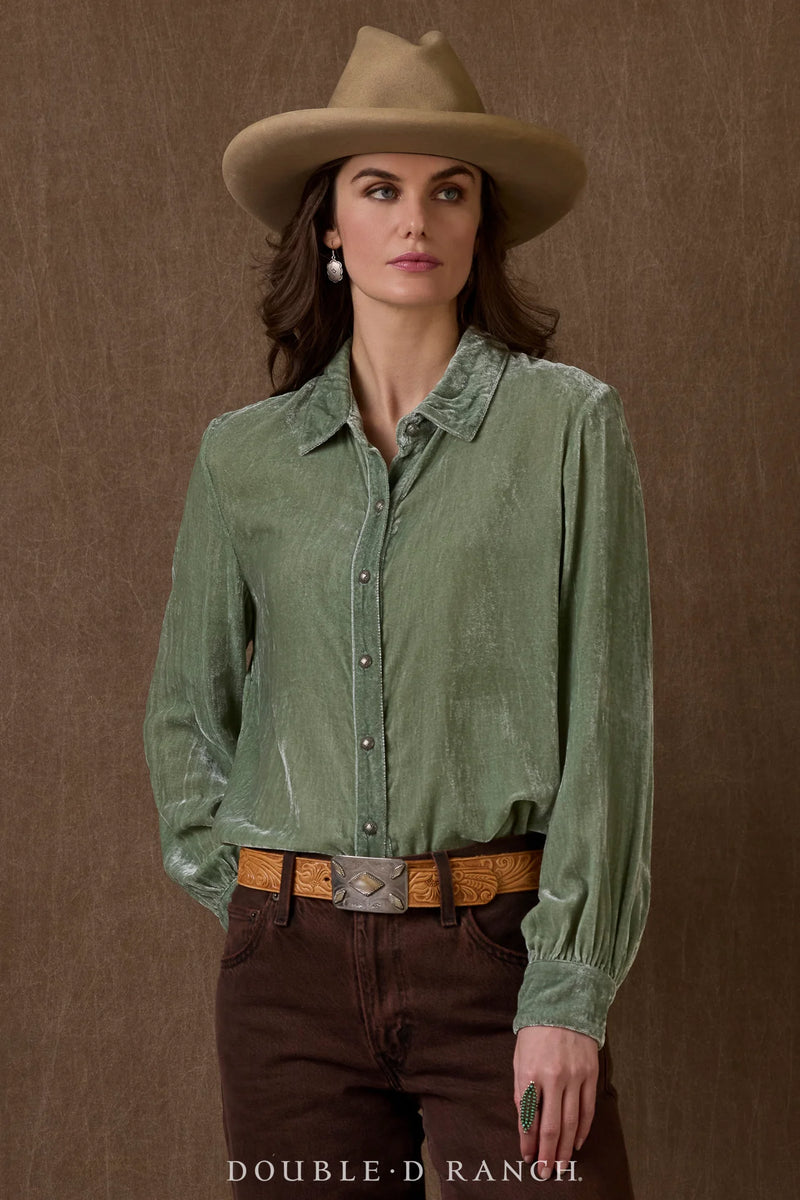 Through the Wringer Blouse-Mineral – Honeysuckle Rose Boutique