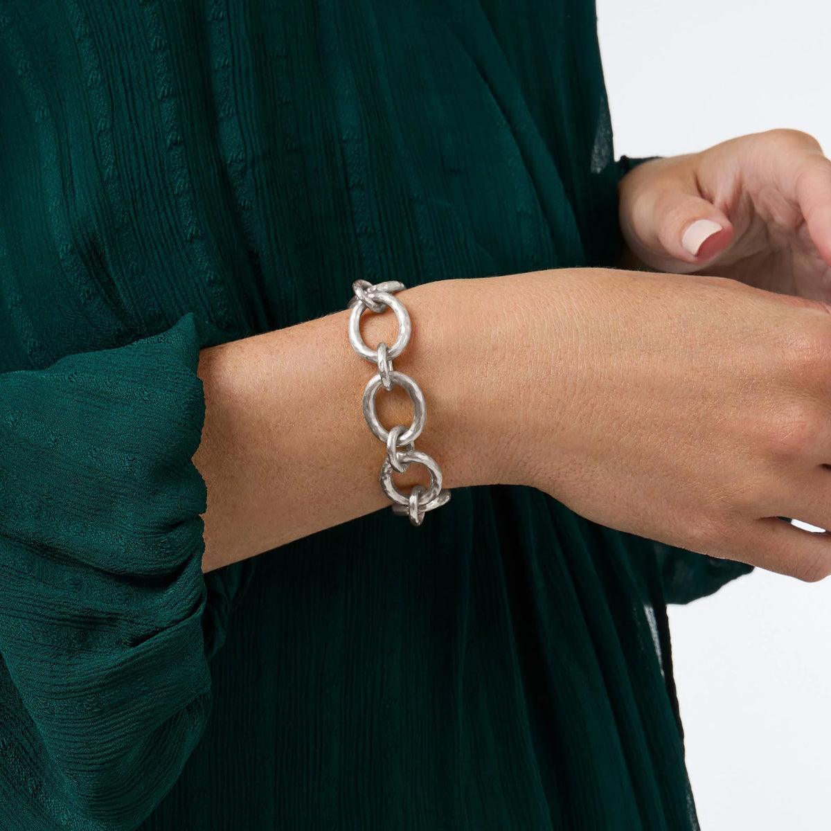 Catalina Demi Link Bracelet- Silver – Honeysuckle Rose Boutique