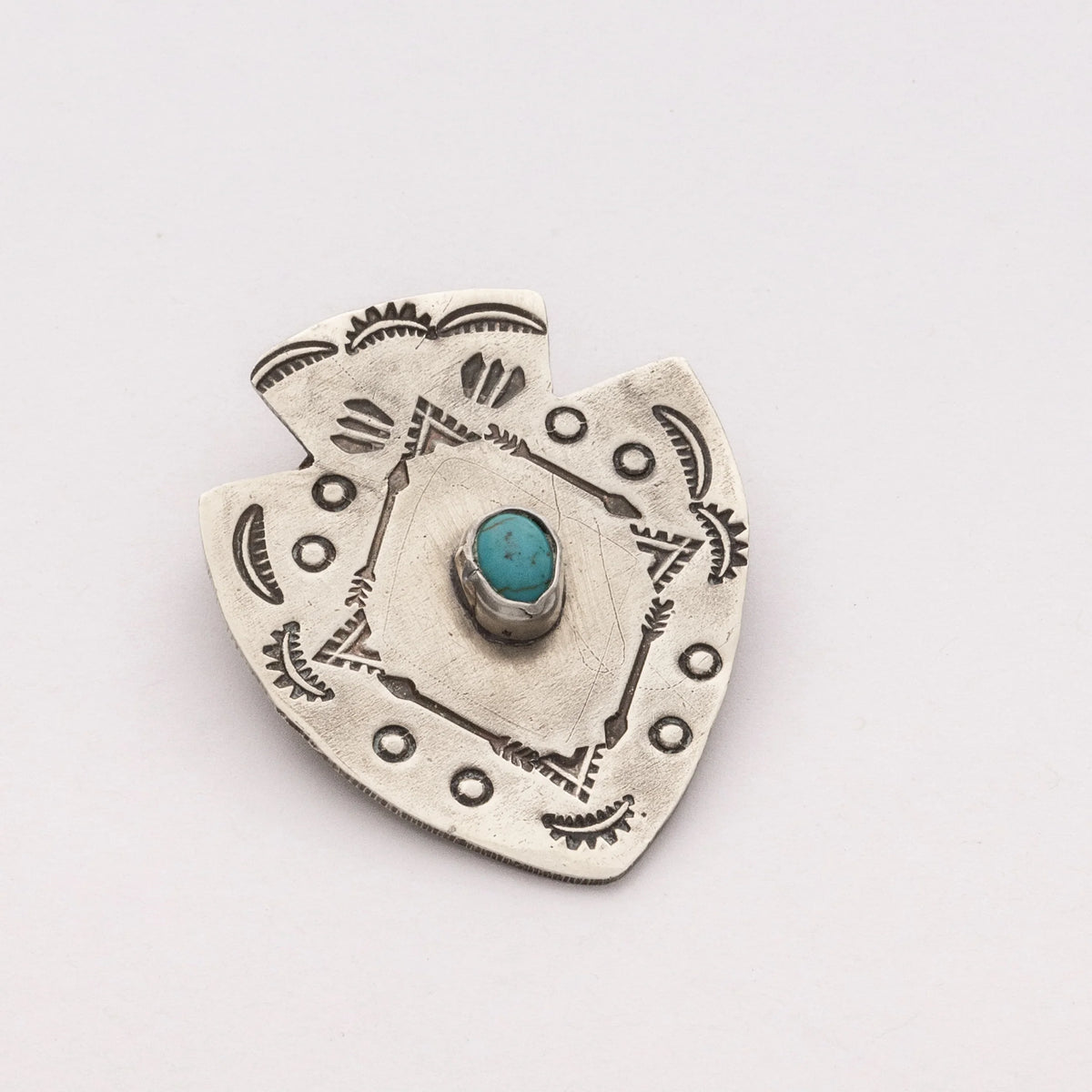 Arrowhead Pin with Turquoise – Honeysuckle Rose Boutique